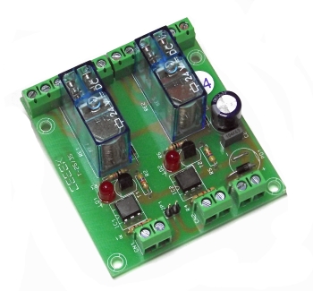 Cebek Opto-Coupled 24V Interface Module - 2 x DPDT Relays | T-35